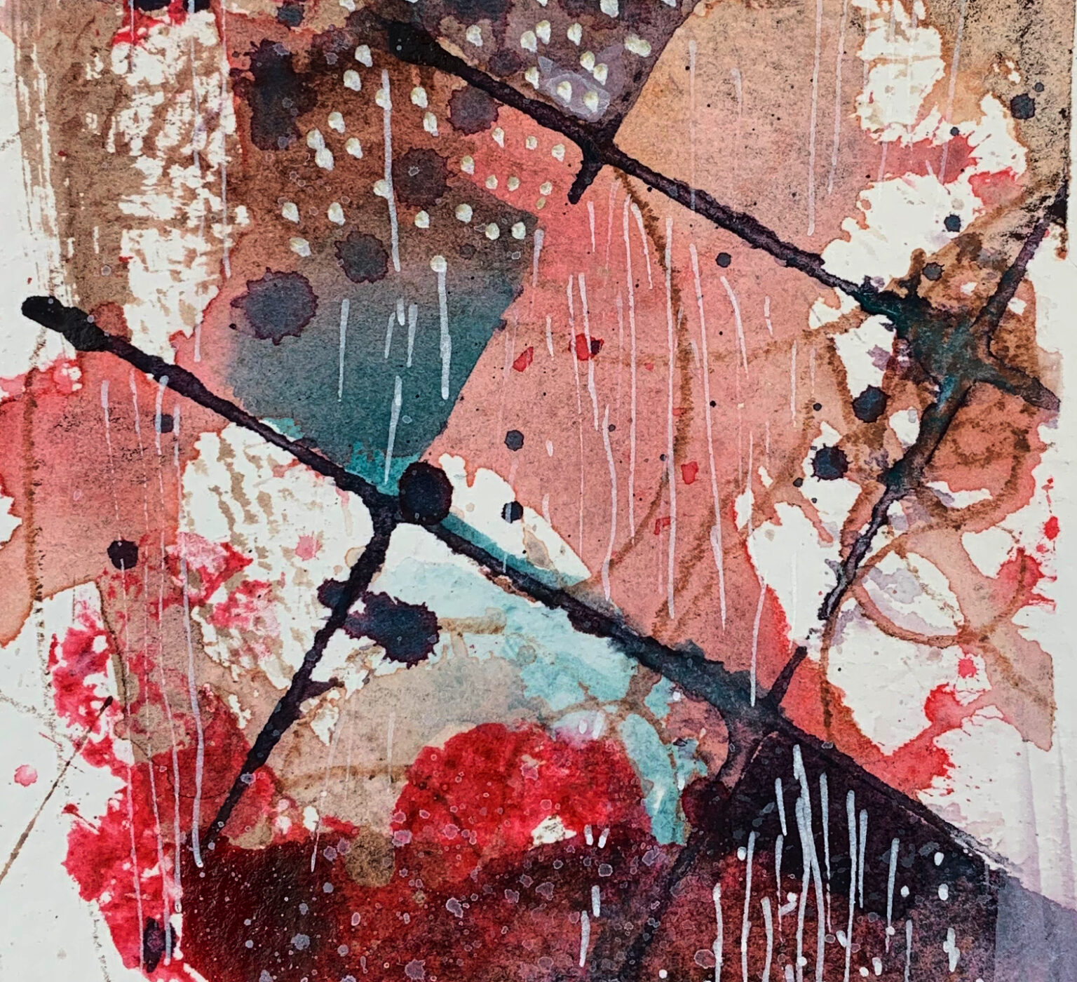 dancing with the unknown mark making - Vandy Massey Studio